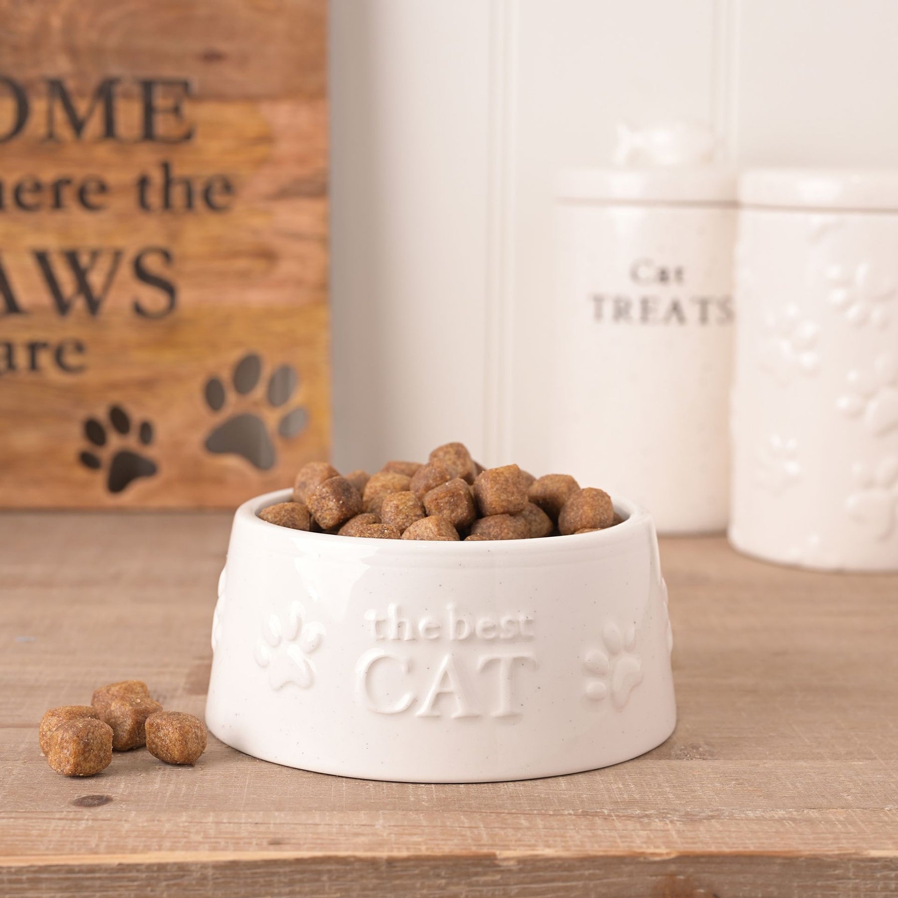 Best of Breed Paw Prints Small Cat Bowl - "The Best Cat" – Sugarplum ...