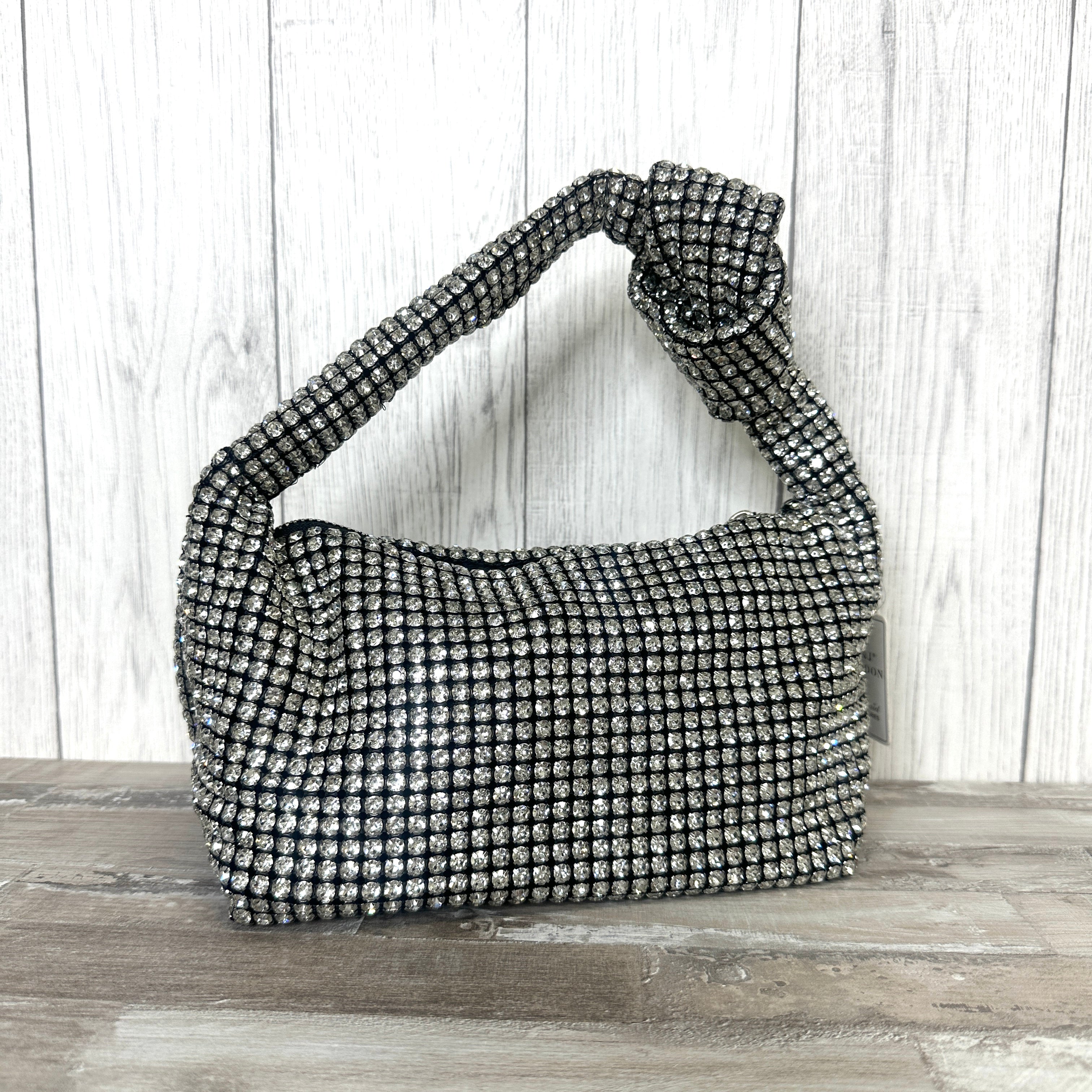 Delphine Diamante Bag Black – Sugarplum Boutique & Home