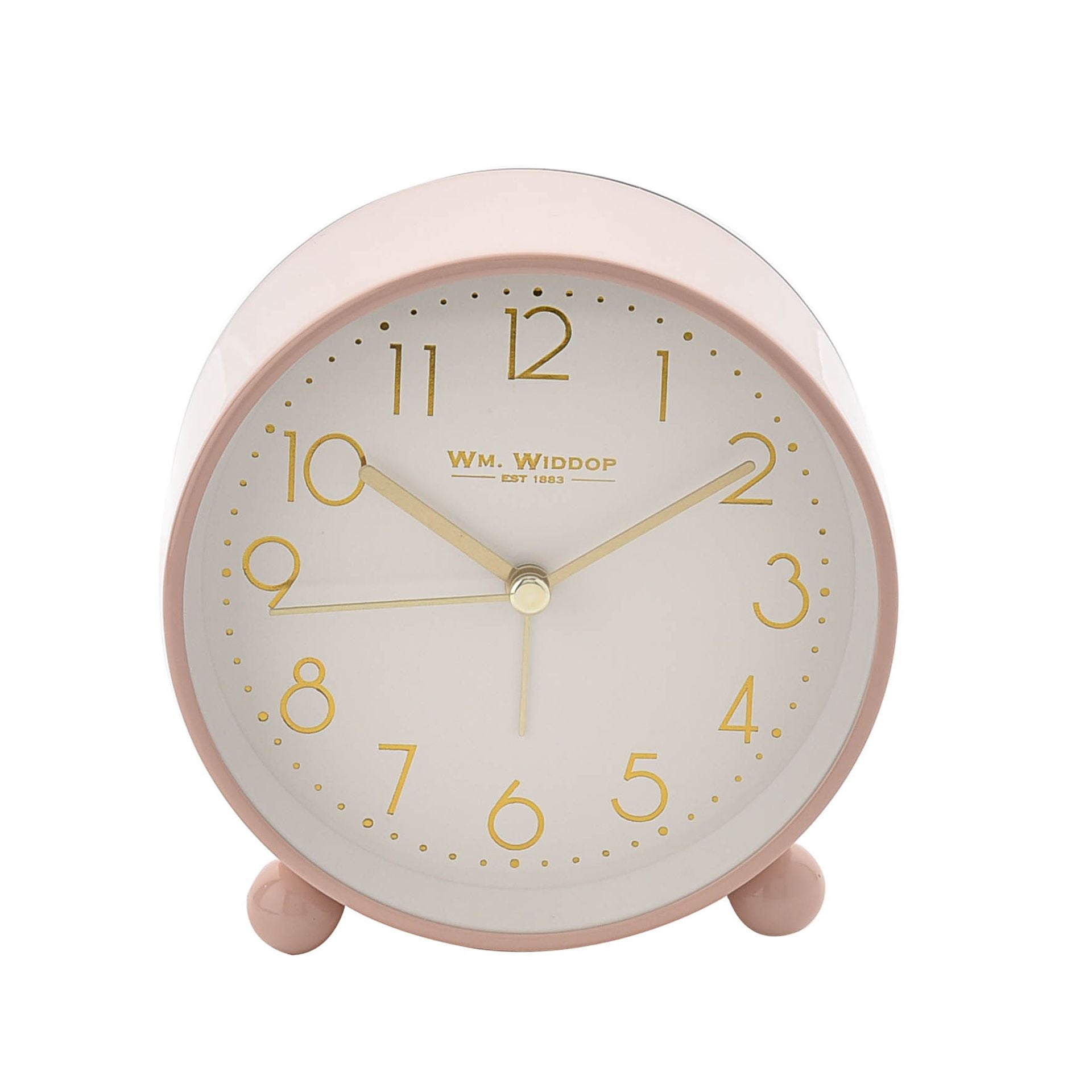 Hometime Metal Case Alarm Clock Light & Snooze Blush Pink – Sugarplum ...