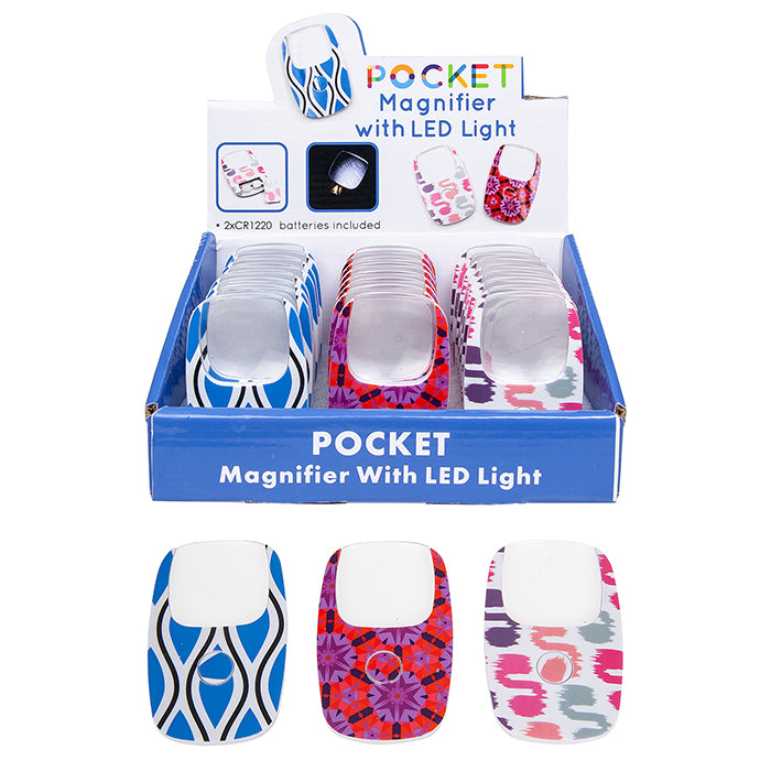 LED Pocket Magnifier With Light Pink – Sugarplum Boutique & Home
