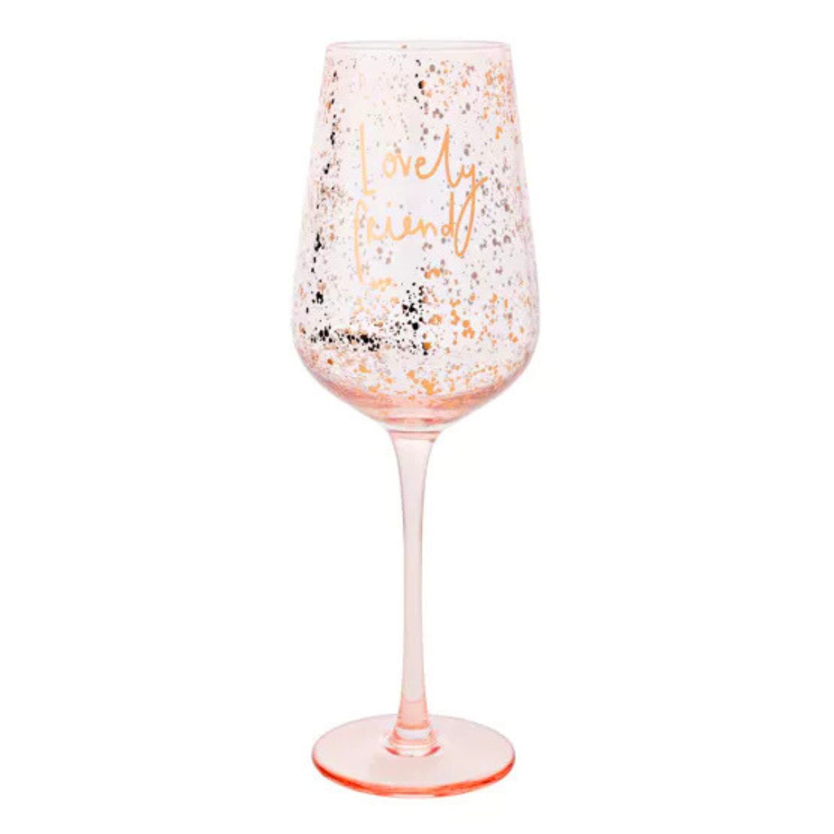 Luxe Brushstroke Wine Glass - Friend – Sugarplum Boutique & Home