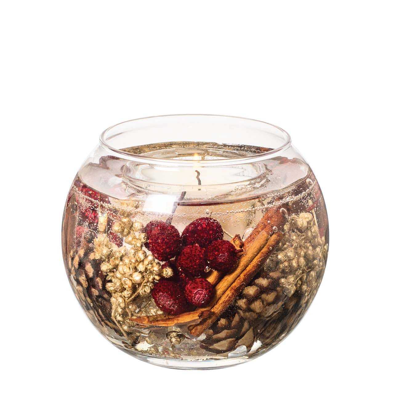 Stoneglow Cinnamon Nutmeg Ginger Spice Natural Wax Fish Bowl Candle ...